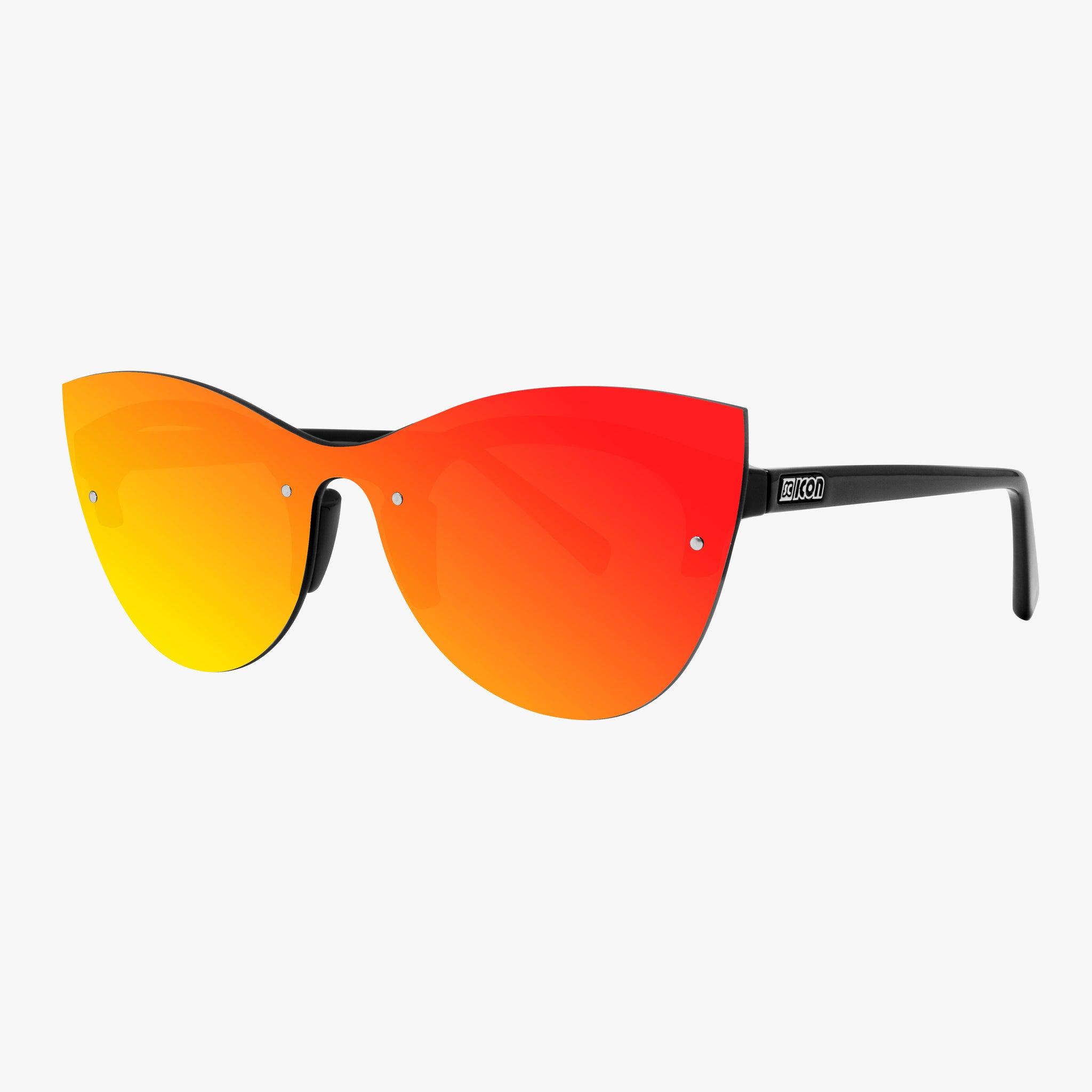 Black Frame, Red Lens Phantom Sunglasses | Scicon Sports