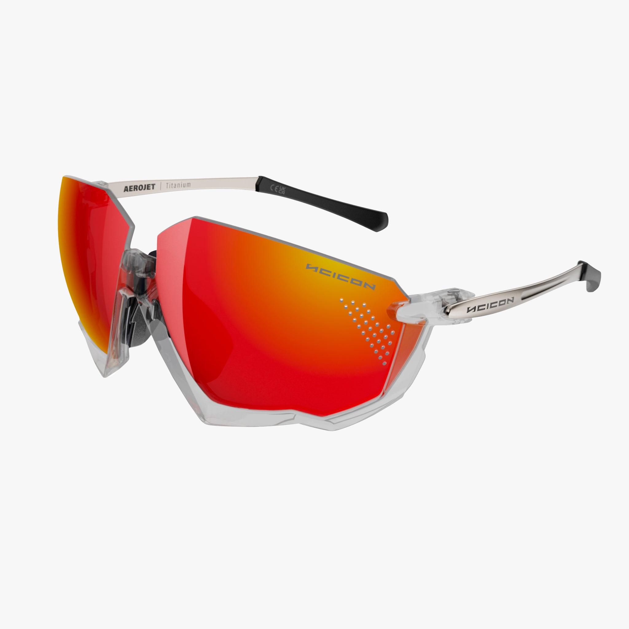 Crystal Gloss/Multimirror Red Aerojet Sunglasses